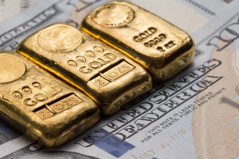 Gold prices dip amid dollar rally