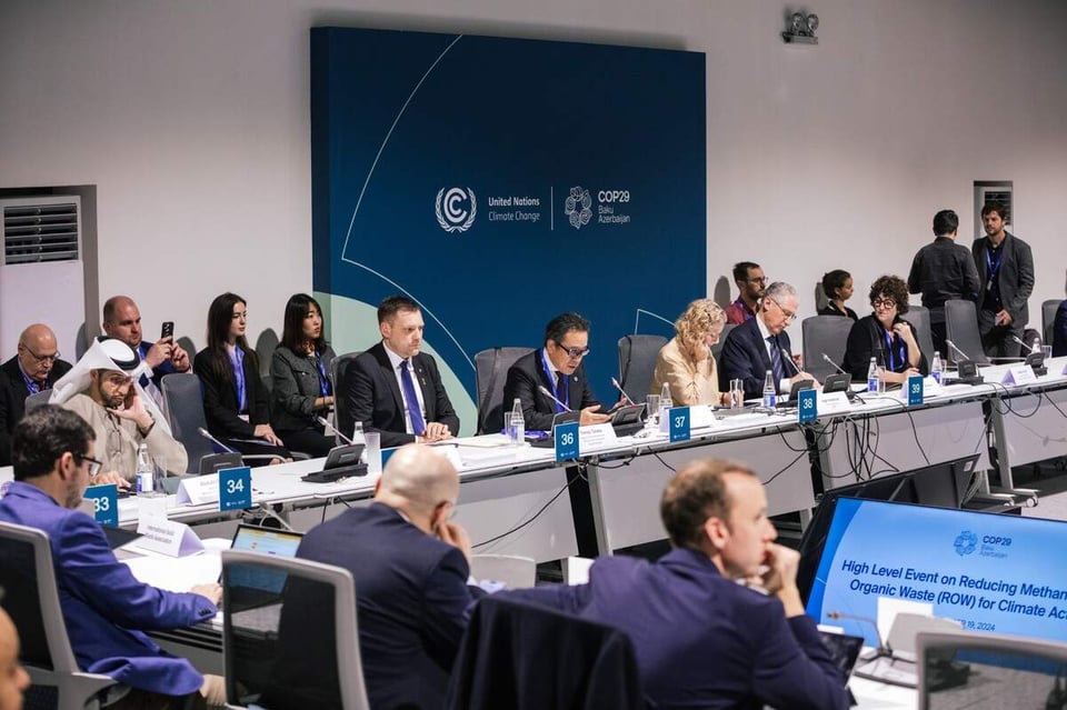 COP29: 35 countries endorse 'reducing methane from organic waste ...
