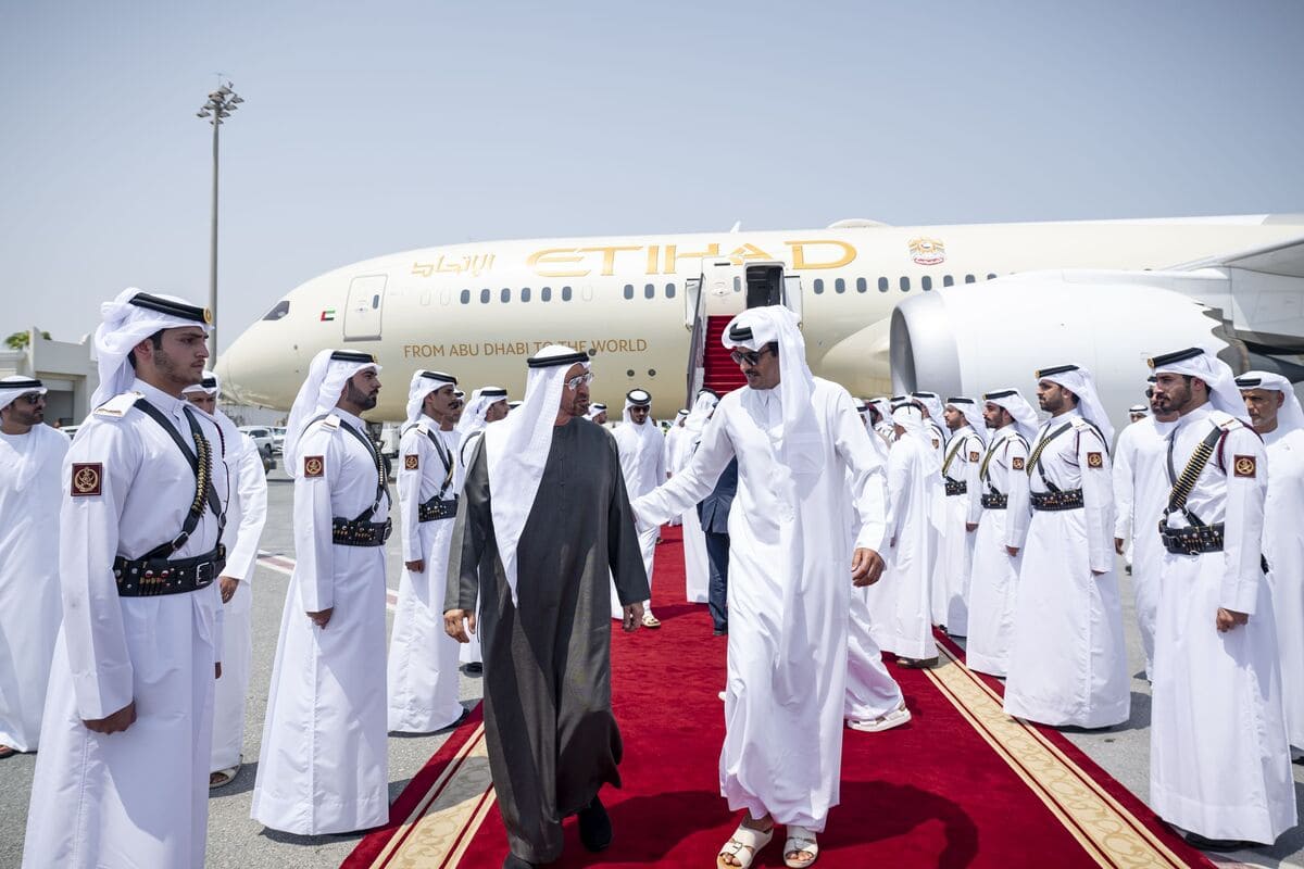 UAE and Qatar strengthen ties as President Sheikh Mohamed bin Zayed ...