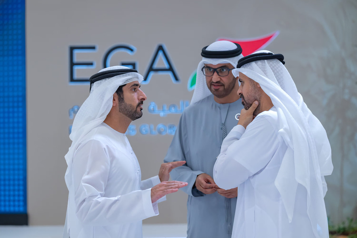 Sheikh Hamdan and Sheikh Theyab attend EGA’s 50th anniversary