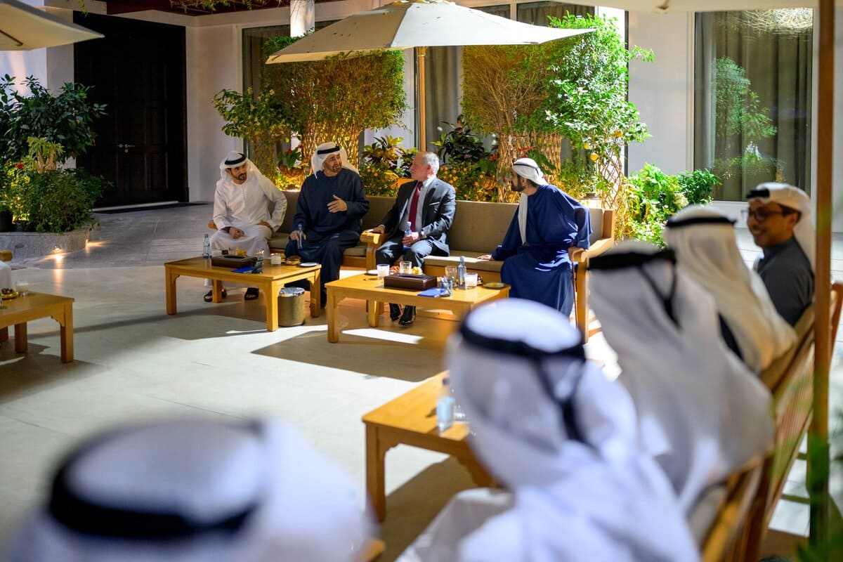 UAE President receives King of Jordan in Dubai, in the presence of ...