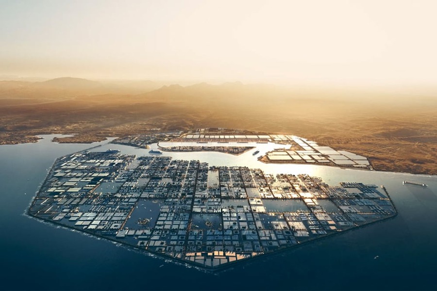 Construction progress for NEOM city projects in 2023