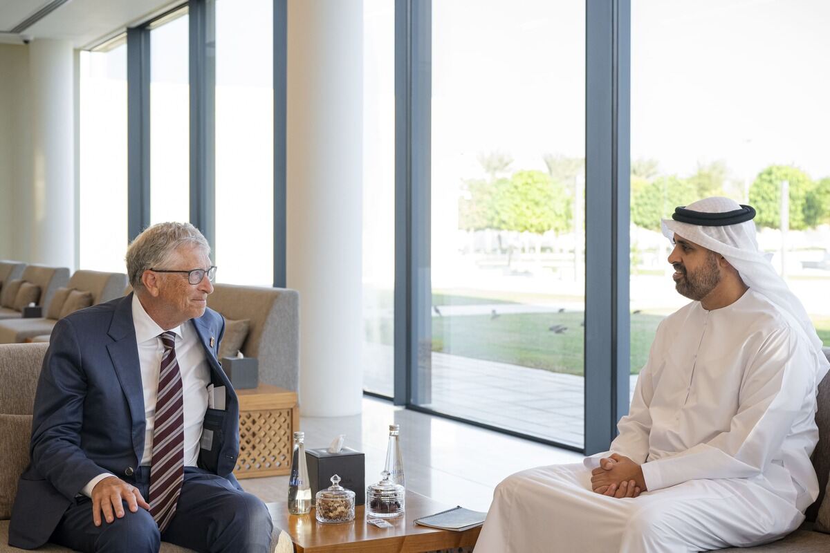 Sheikh Theyab and Bill Gates discuss AI's role in advancing health ...