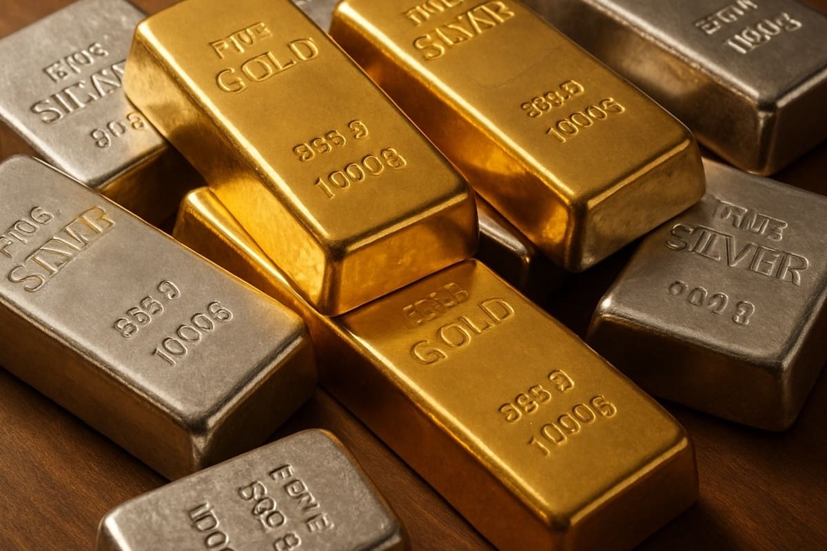 Gold prices fall to $4,586.53, silver slips as easing geopolitical ...